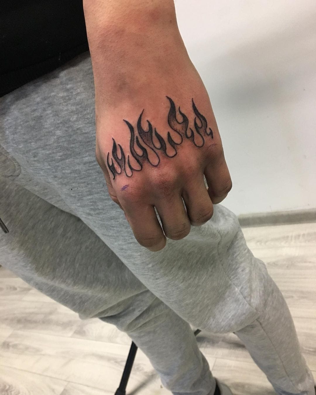 Flame Hand Tattoos