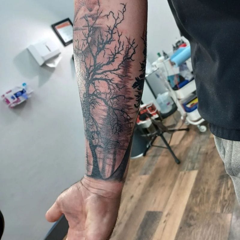 Forest Tattoo Arm